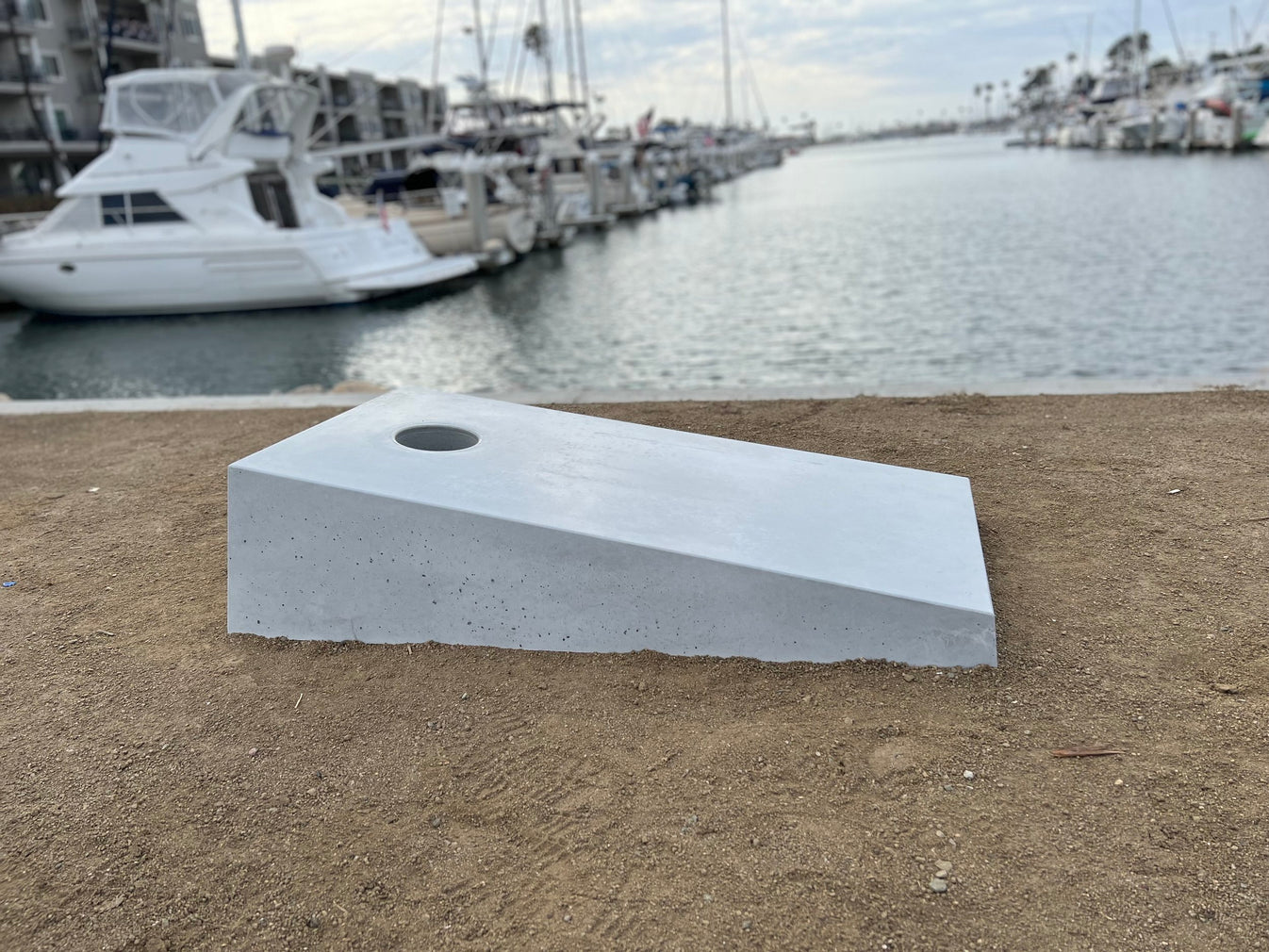 Custom Weight All-Weather Cornhole Set. Concrete Cornhole Boards (2 Bo ...